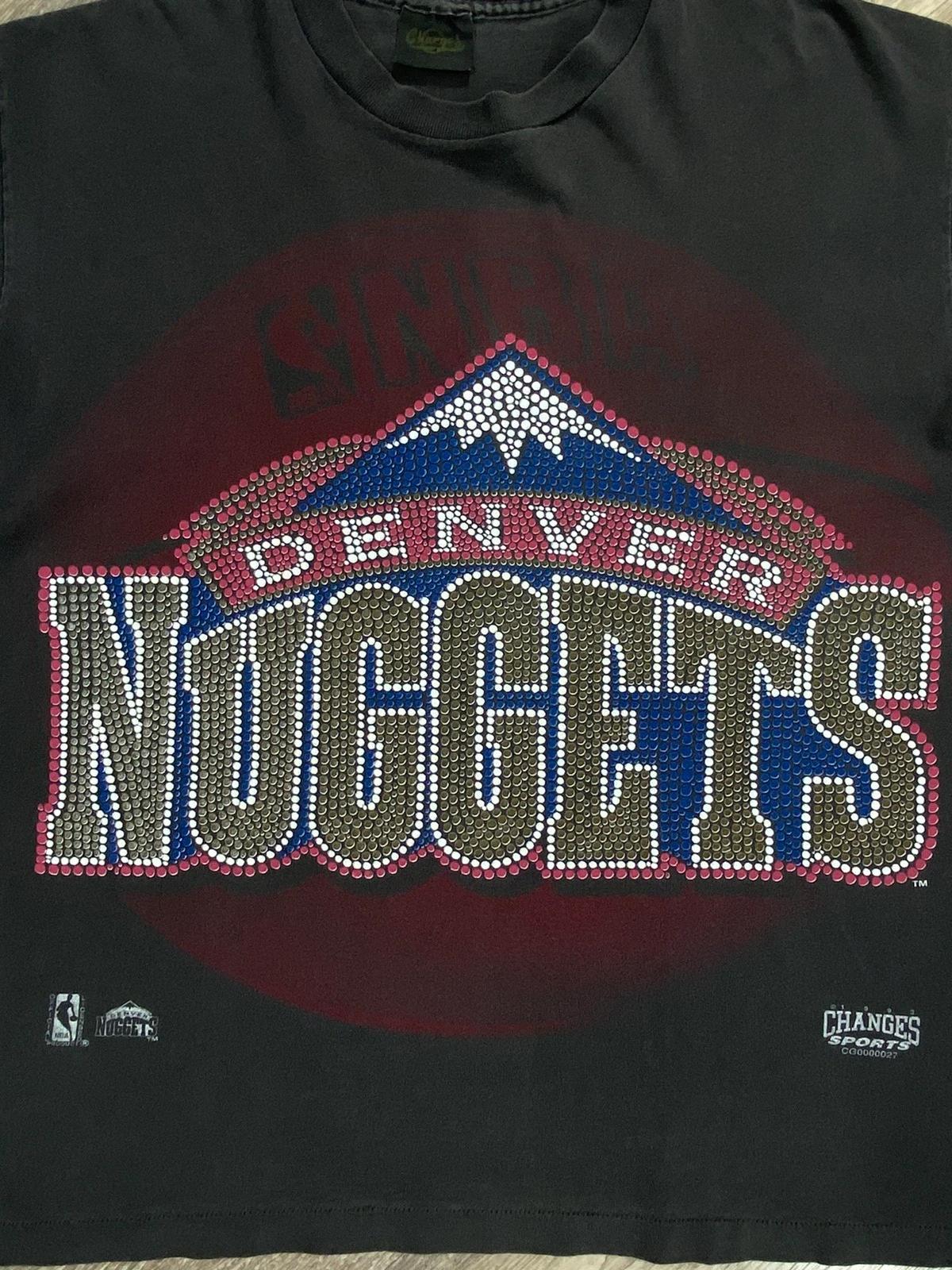 Vintage Style 1993 Denver Nuggets Basketball Big Logo Tshirt Hoodie ...