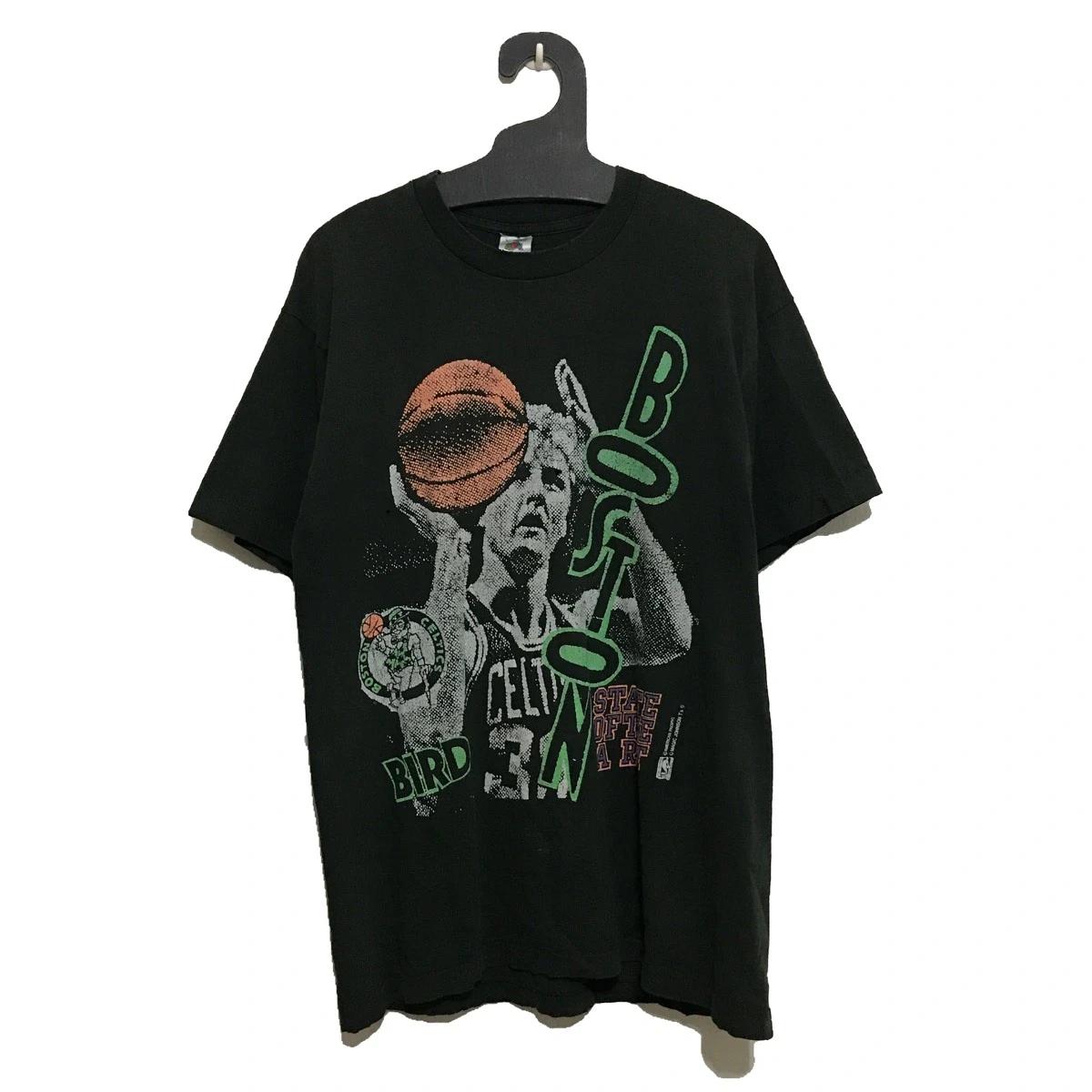 Vintage Style Boston Celtics Larry Bird Official NBA Licensed Tshirt ...