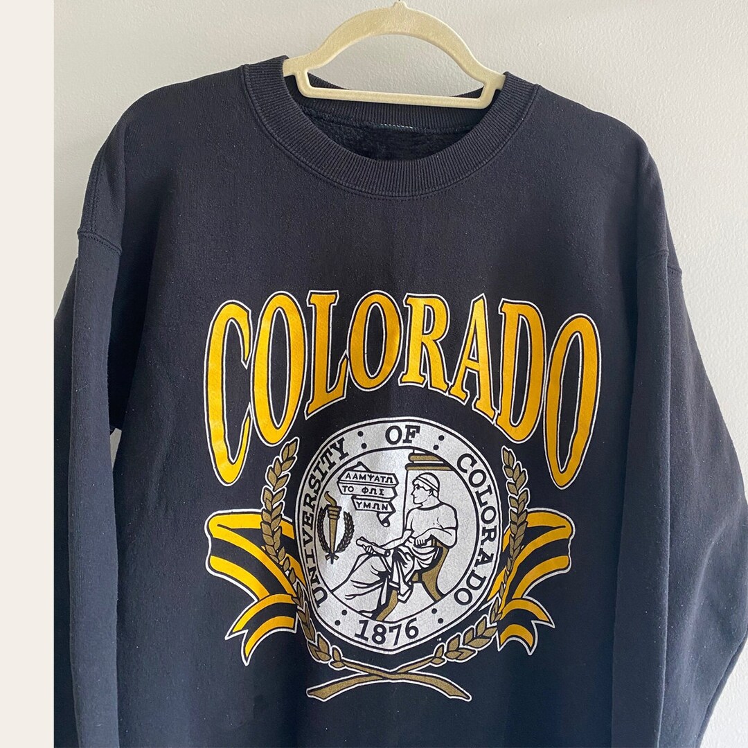 Vintage University of Colorado Logo Crewneck Sweatshirt Hoodie Shirt ...