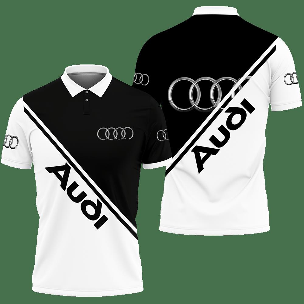 3D Printed Audi Pvt-Lt Polo Shirt Ver 1 (Black) - Bluefink