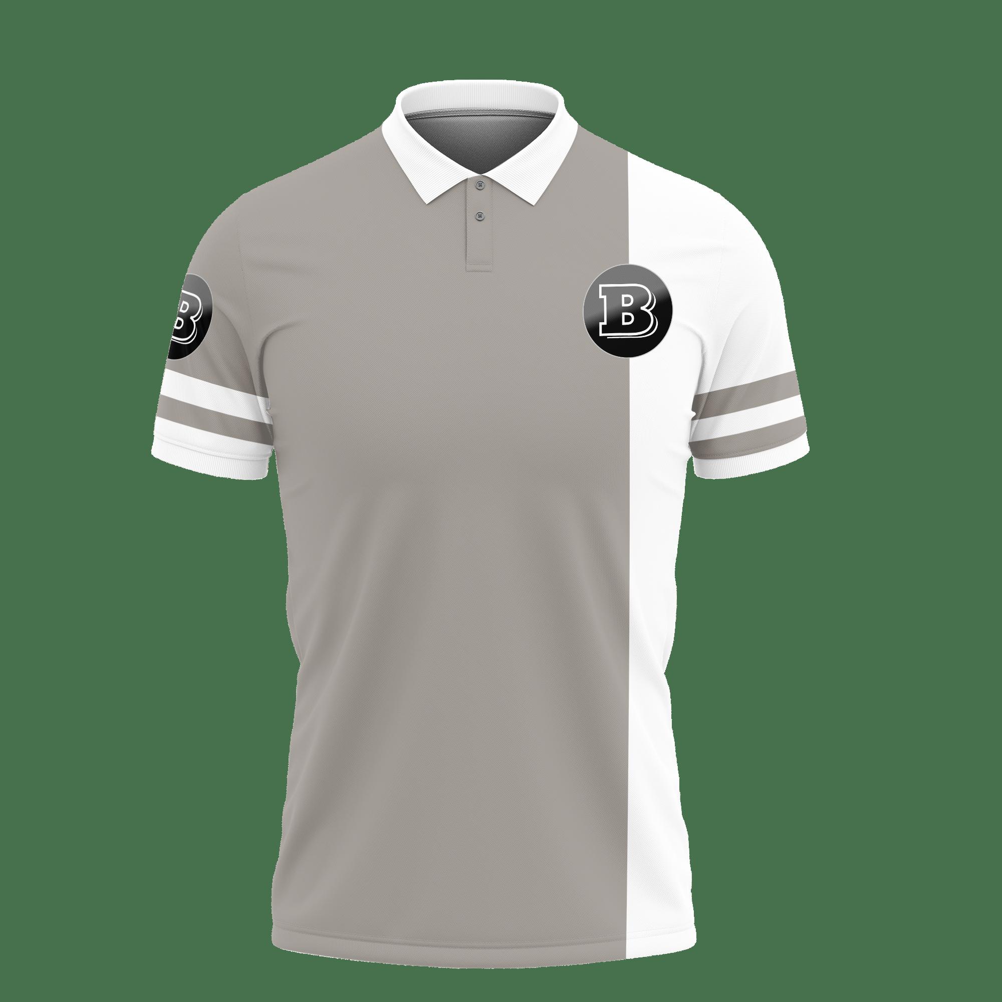 3D Printed Brabus Nct-Va Polo Shirt Ver 2 (Grey) - Bluefink