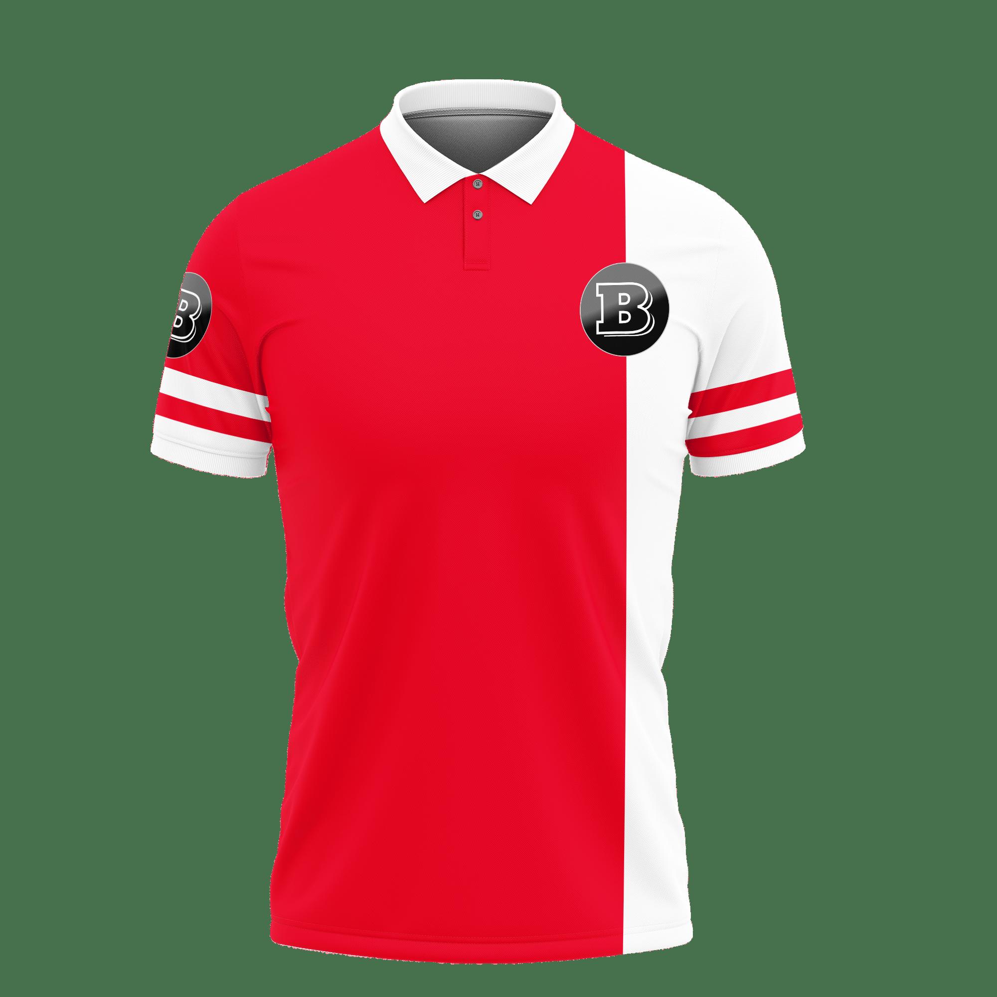 3D Printed Brabus Nct-Va Polo Shirt Ver 2 (Red) - Bluefink