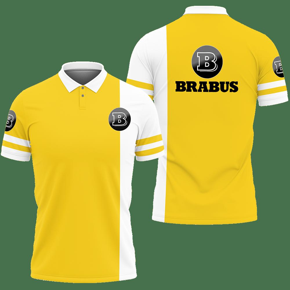 3D Printed Brabus Nct-Va Polo Shirt Ver 2 (Yellow) - Bluefink