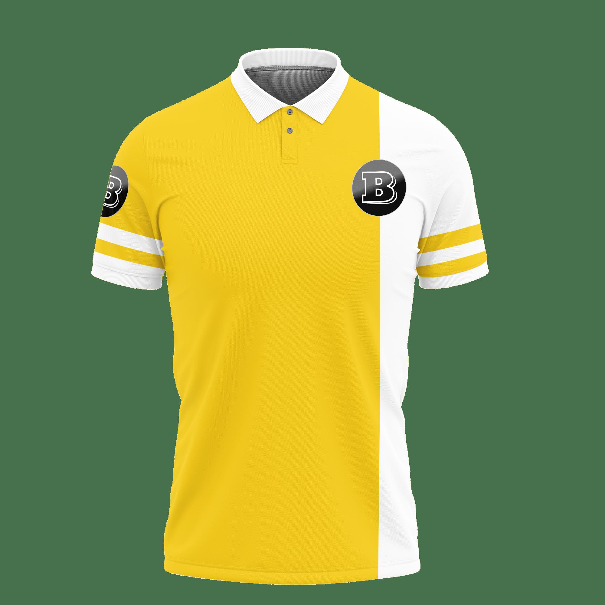 3D Printed Brabus Nct-Va Polo Shirt Ver 2 (Yellow) - Bluefink