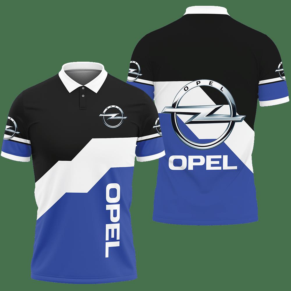 3D Printed Opel Ttt-Hl Polo Shirt Ver 3 (Blue) - Bluefink