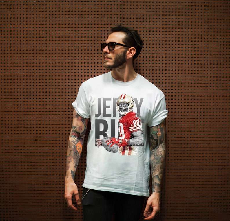 49Ers Jerry Rice The Goat T-Shirt - Bluefink