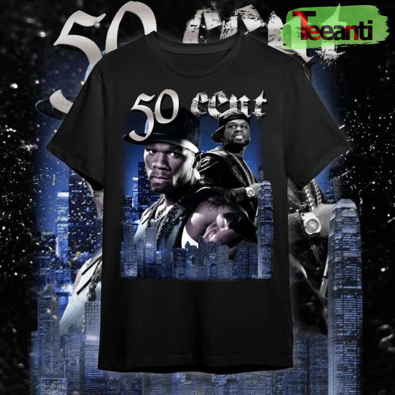50 Cent Rap Bootleg Favorite T-Shirt - Bluefink