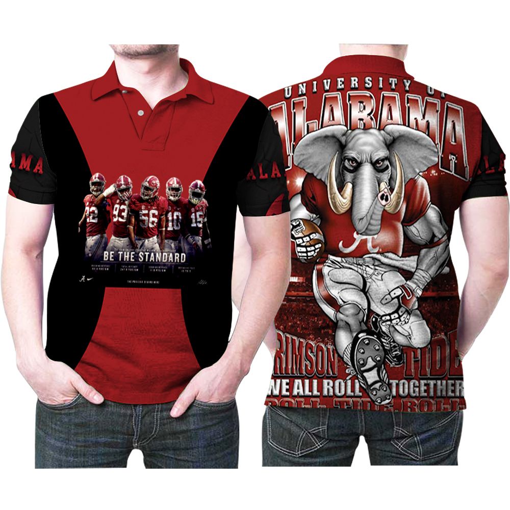 Alabama Crimson Tide Football University We All Roll Together Team Logo ...