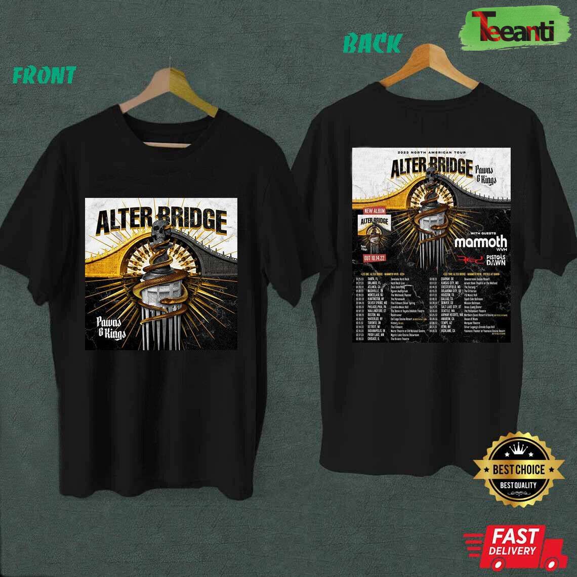 Alter Bridge North American Tour 2023 Favorite T-Shirt - Bluefink