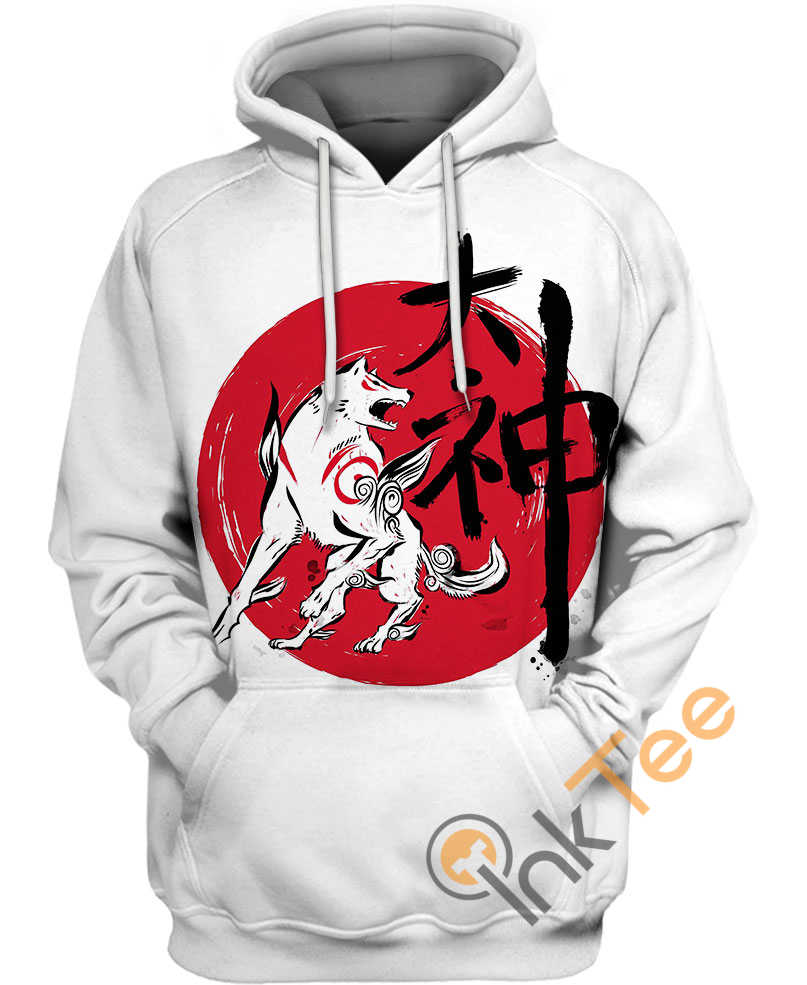 Amaterasu From Okami Hoodie 3D - Bluefink