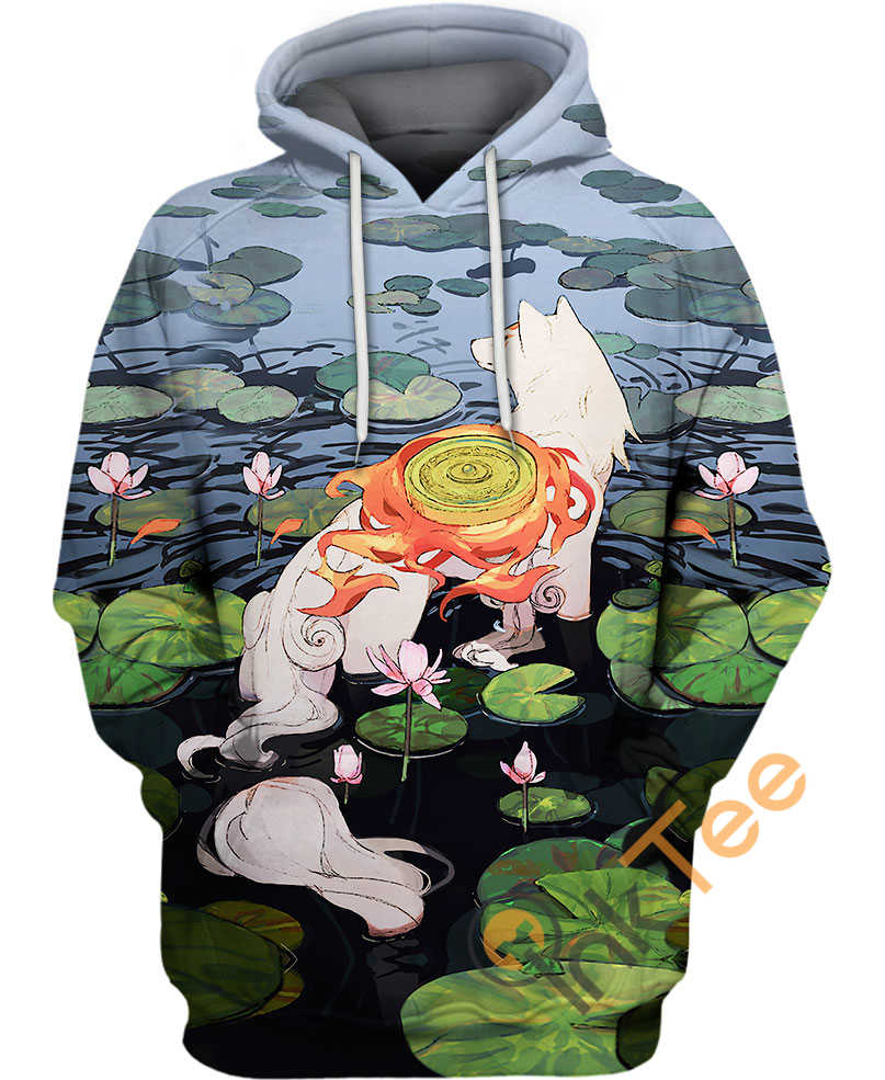 Amaterasu Okami Hoodie 3D - Bluefink