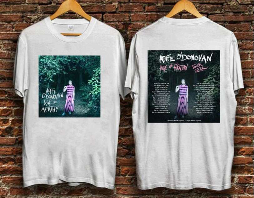 Aoife O'Donovan Age Of Apathy 2022 Us Tour T-Shirt - Bluefink