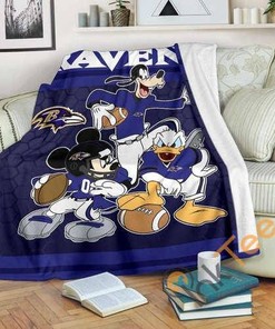 Nfl Team Logo Baltimore Ravens Sherpa Blanket Fleece Blanket Gifts for ...