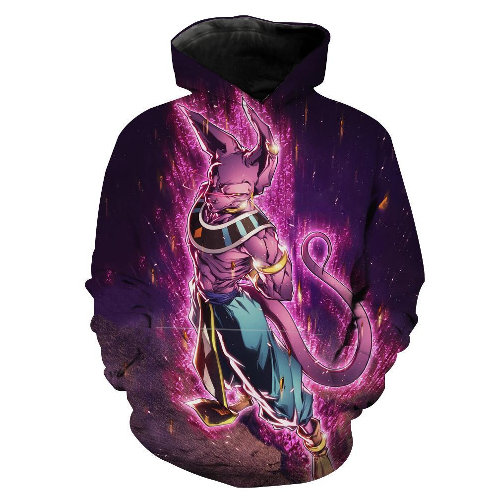 Beerus Dragon Ball Super Beerus Hoodie 3D - Bluefink