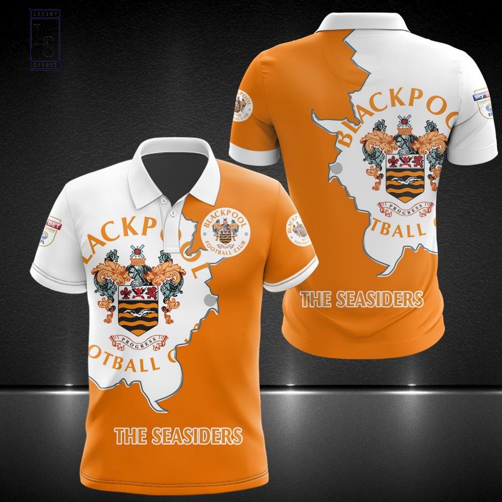 Blackpool The Seasiders Polo Shirt - Bluefink