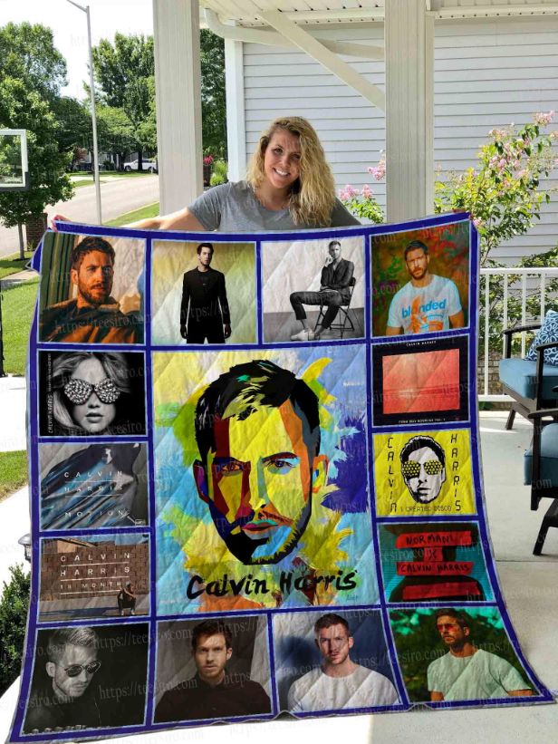 Calvin Harris Collection Quilt Blanket - Bluefink