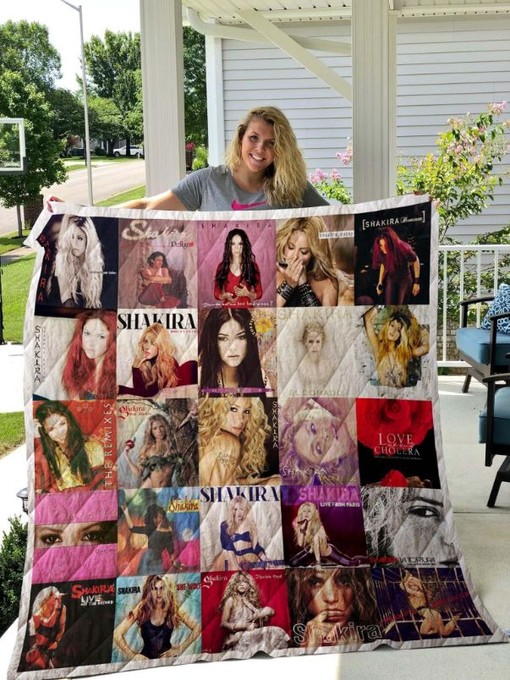Carrie Underwood Albums Collection Quilt Blanket - Bluefink