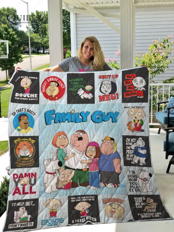 Cartoon Family Guy For Fans Quilt Blanket - Bluefink