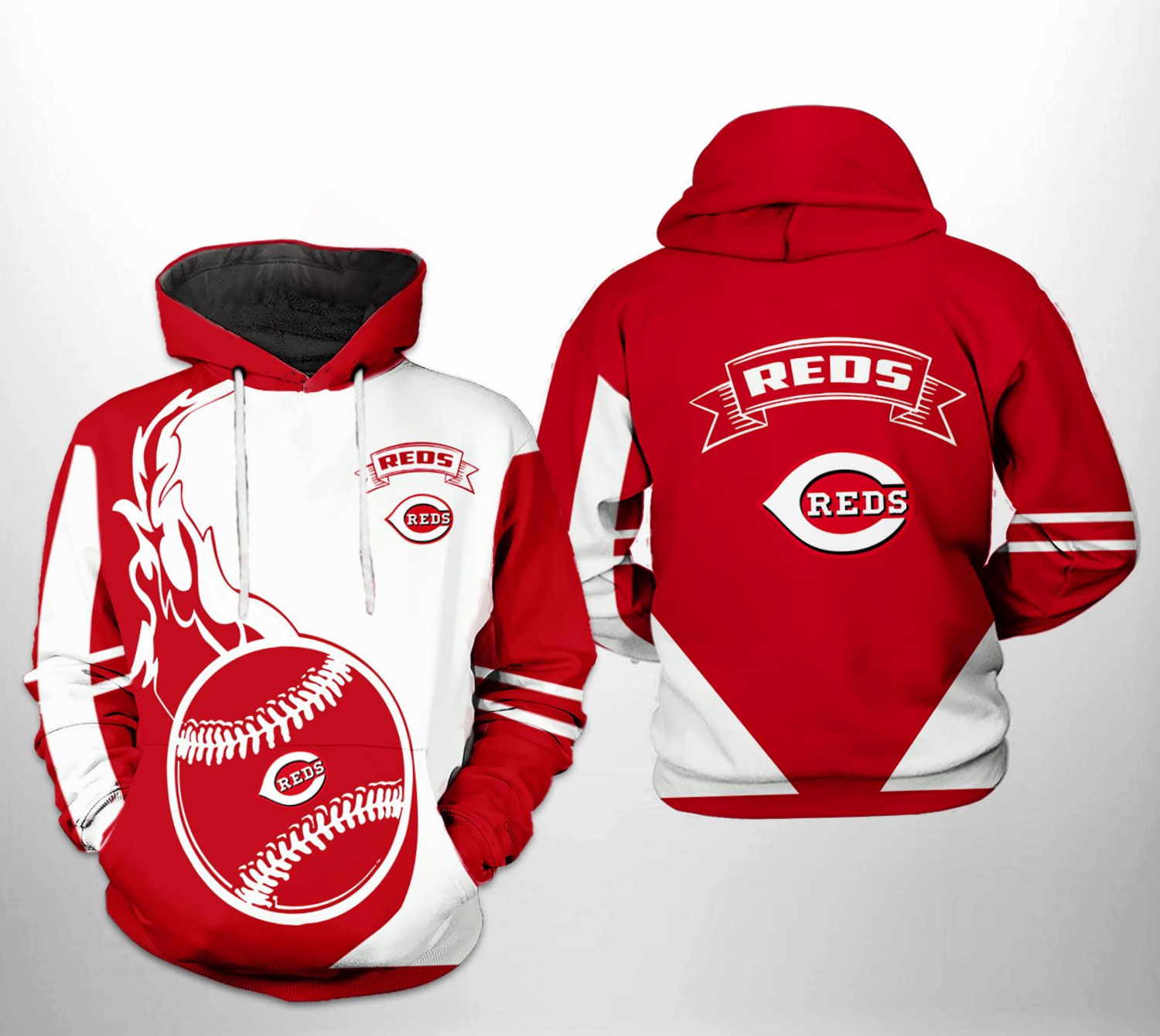 Cincinnati Reds MLB Classic 3D Hoodie - Bluefink