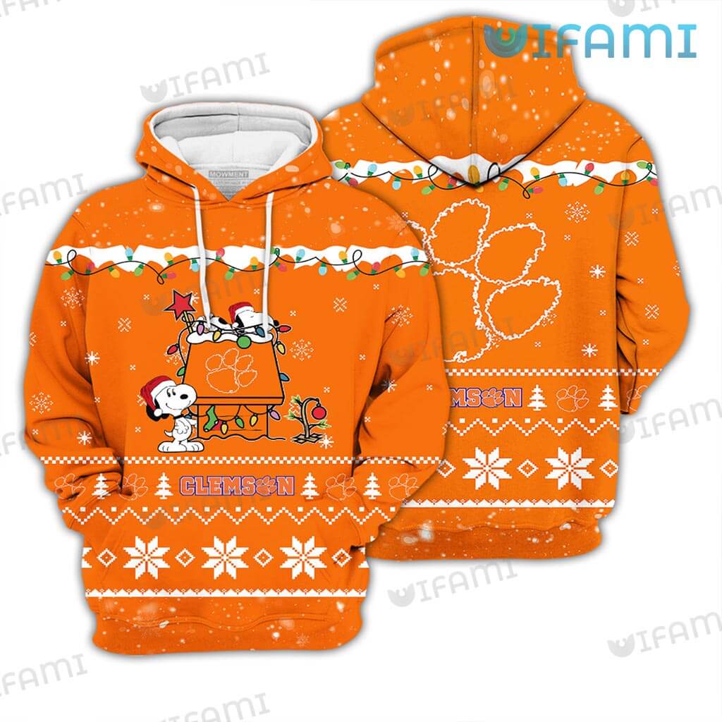 Clemson Hoodie 3D Snoopy Christmas Clemson Tigers Gift - Bluefink