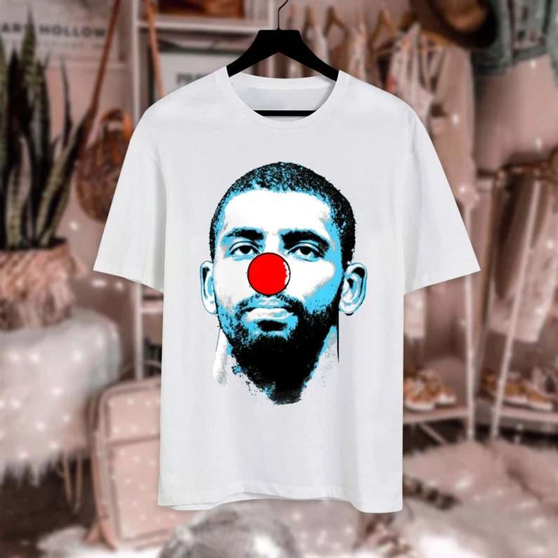 Clown Kyrie Irving Face Shirt - Bluefink