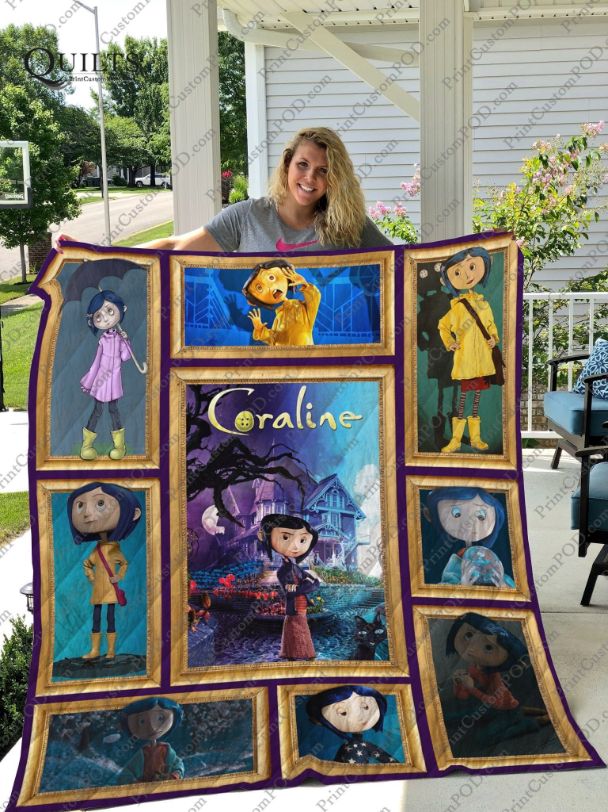 Coraline Jones Character Quilt Blanket Bedding Set - Bluefink