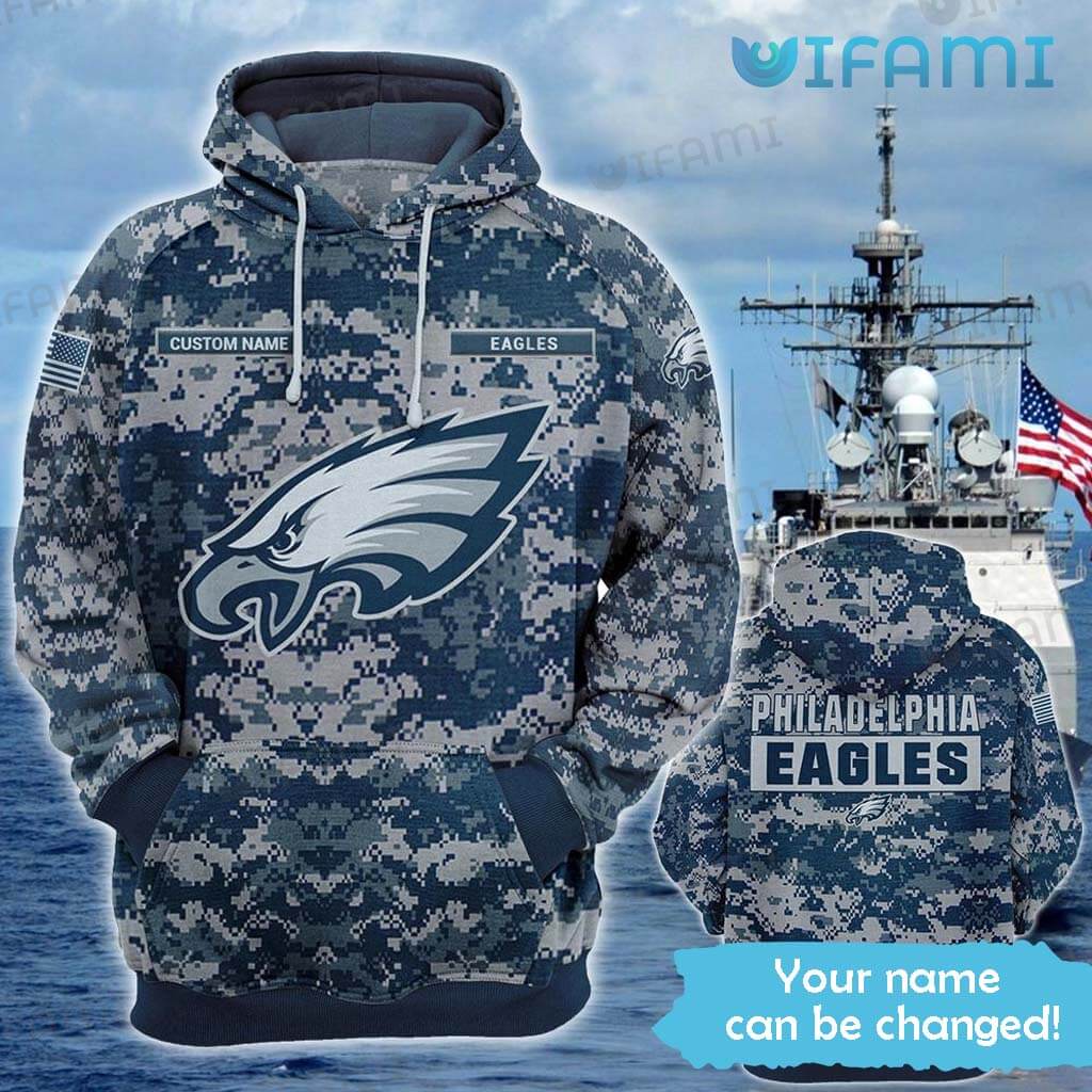 Custom Philadelphia Eagles Hoodie 3D Camouflage Philadelphia Eagles ...
