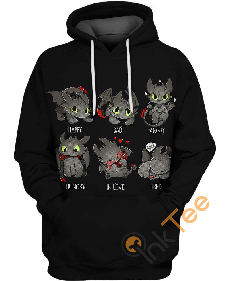 Cute Toothless Hoodie 3D - Bluefink