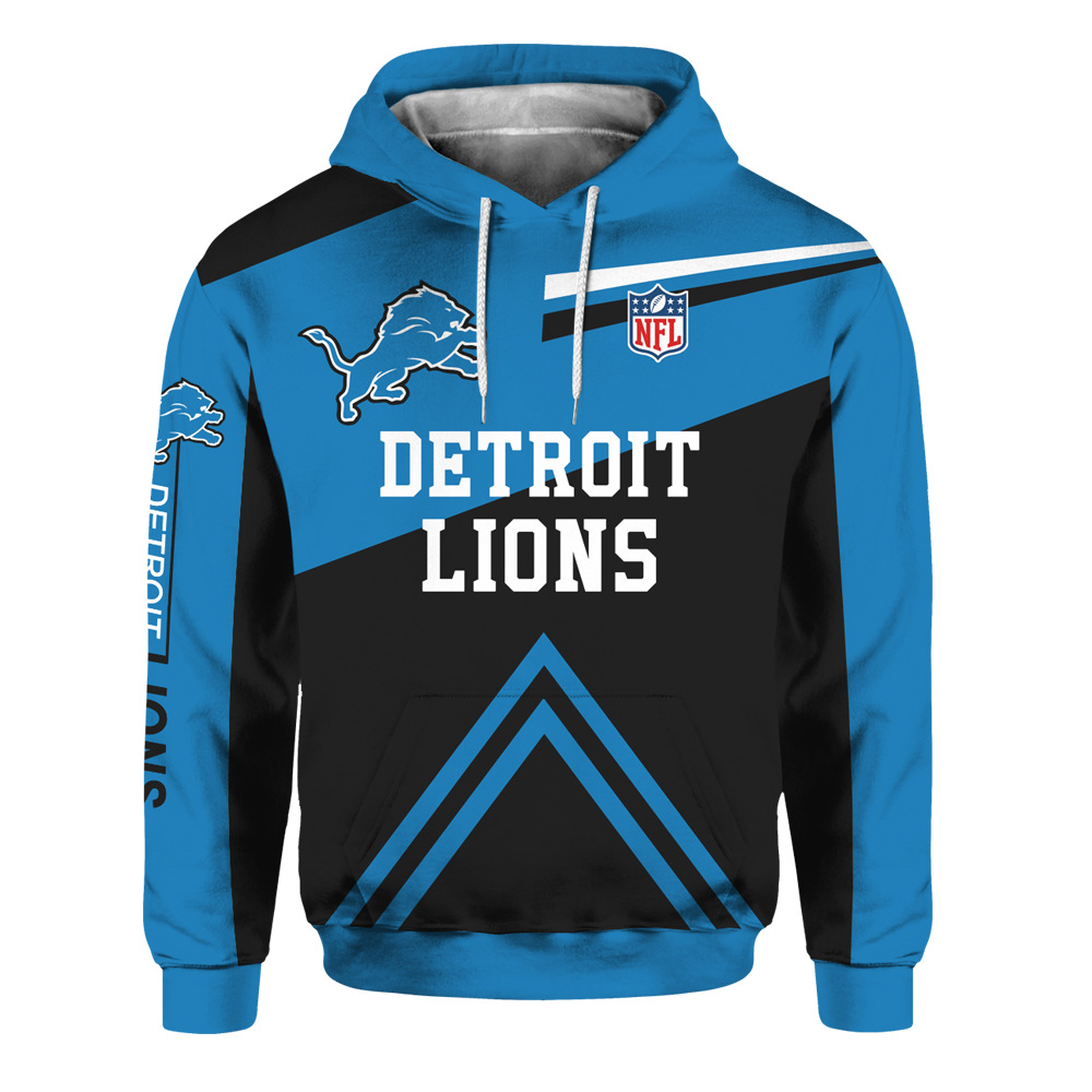 Detroit Lions Hoodie Cute Zip Hoodie Gifts for Fans - Bluefink