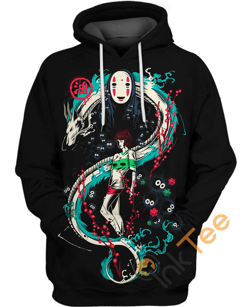 Dragon Haku Graffiti Hoodie 3D - Bluefink