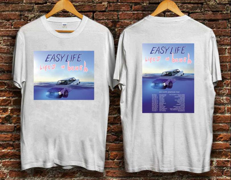 Easy Life 2022 Life'S A Beach Tour T-Shirt - Bluefink