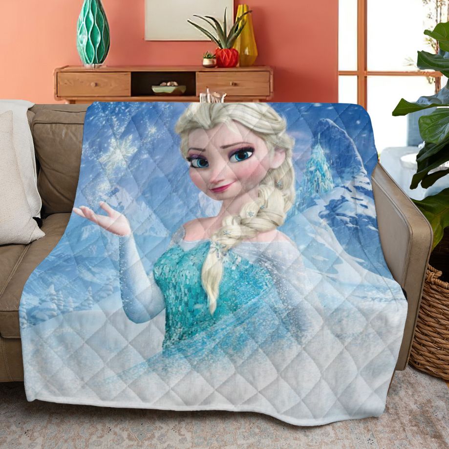 Elsa Disney Frozen Quilt Blanket - Bluefink