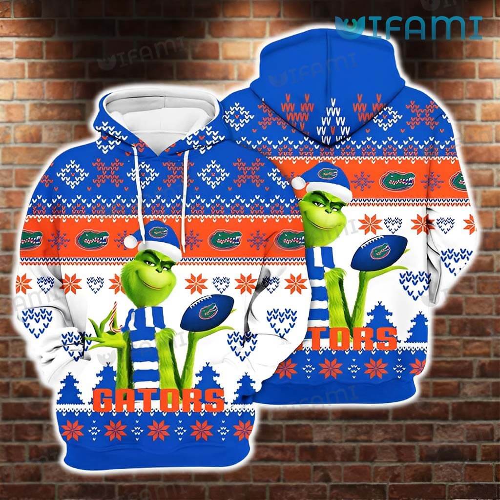 Florida Gators Hoodie 3D The Grinch Football Christmas Gators Gift ...