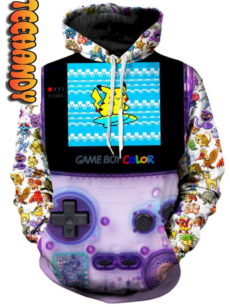 Game Boy Pokemon 3D Hoodie - Bluefink