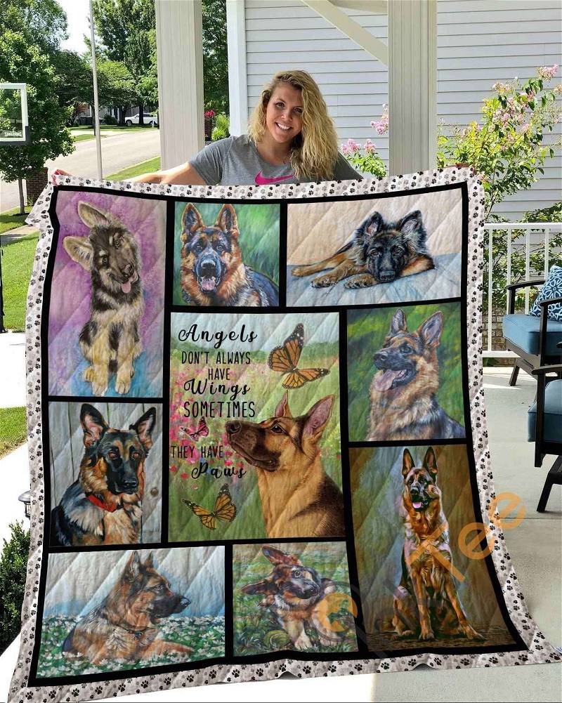 German Shepherd Quilt - Bluefink