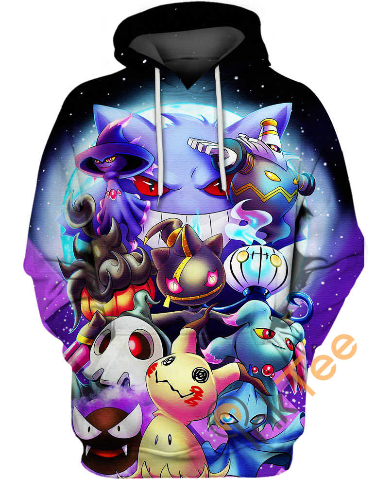 Ghostlymon Pokemon Hoodie 3D - Bluefink
