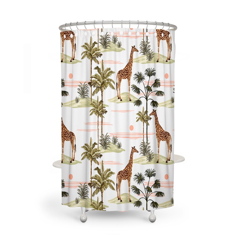 Giraffe Shower Curtain Optional Set - Bluefink
