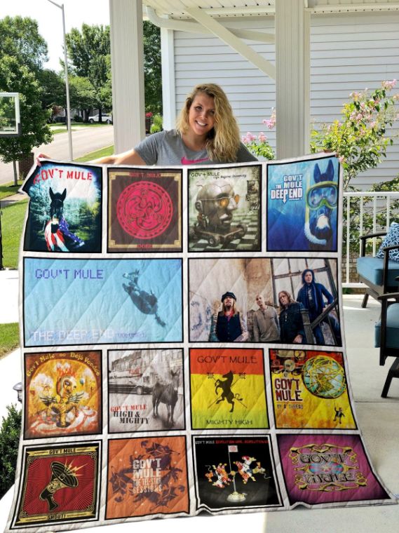 Gov't Mule Vintage Quilt Blanket - Bluefink