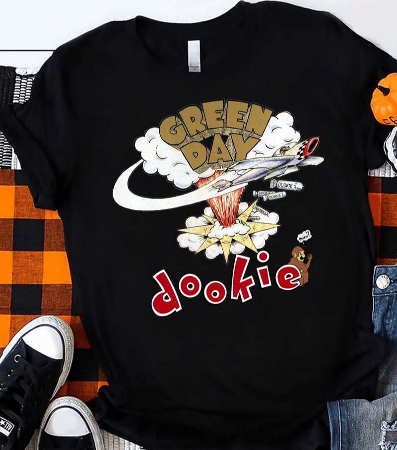 Green Day Dookie Retro T-Shirt - Bluefink
