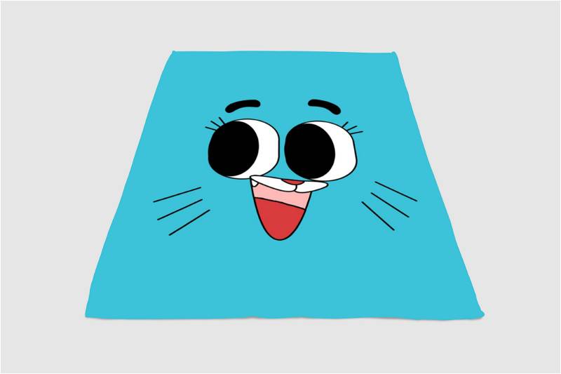 Gumbal Watterson Face Sherpa Fleece Blanket Gifts for Family, for ...