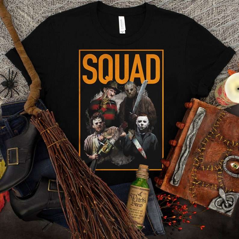Halloween Squad Horror T-Shirt - Bluefink