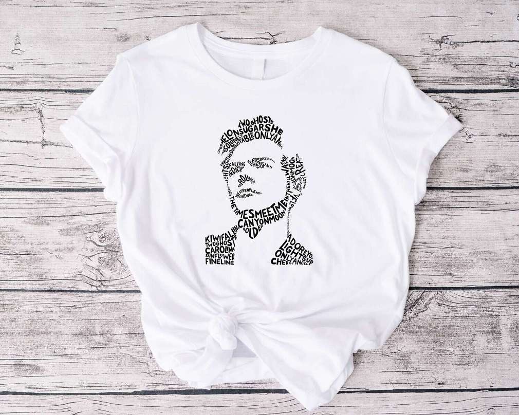 Harry Styles Art Fine Line Album T-Shirt - Bluefink