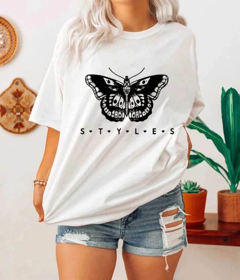 Harry Styles Butterfly T-Shirt - Bluefink