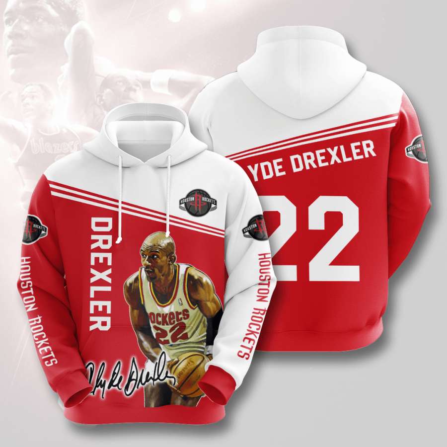 Houston Rockets Custom All Over Print Hoodie 3D - Bluefink