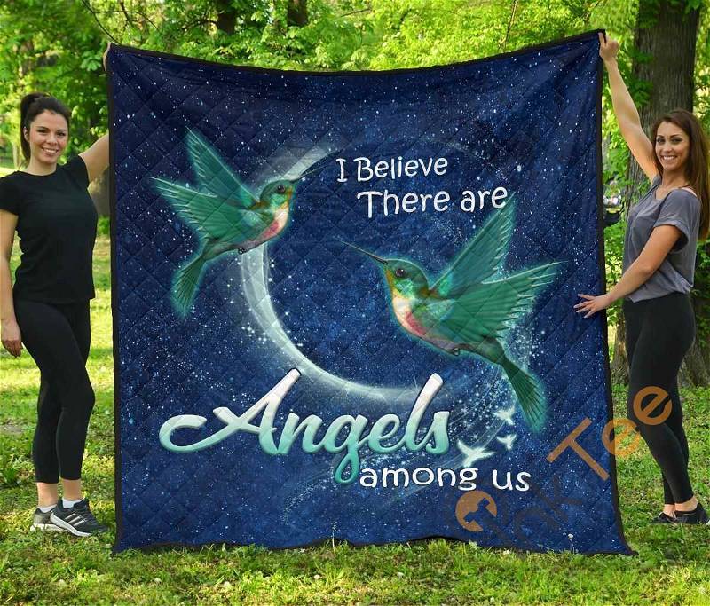 Hummingbird Angel Premium Quilt - Bluefink