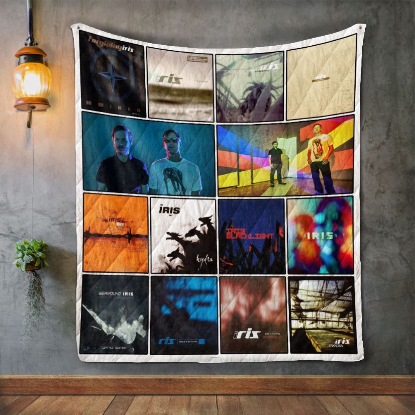 Iris Album Covers Quilt Blanket - Bluefink