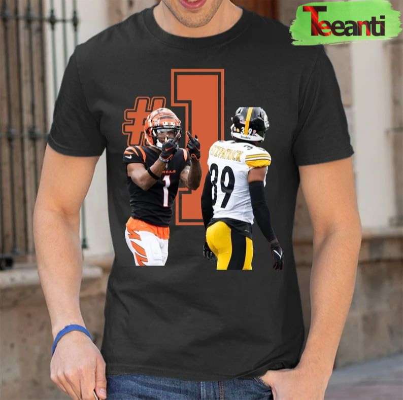 Ja Marr Chase Middle Finger Minkah Fitzpatrick Favorite T-Shirt - Bluefink