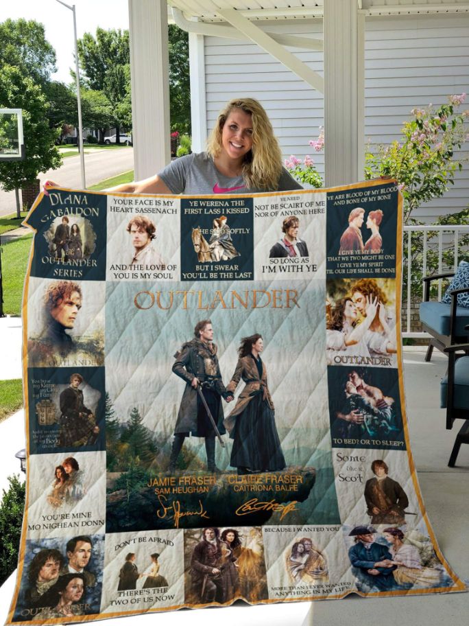 Jamie Claire Outlander Tv Series Quilt - Bluefink