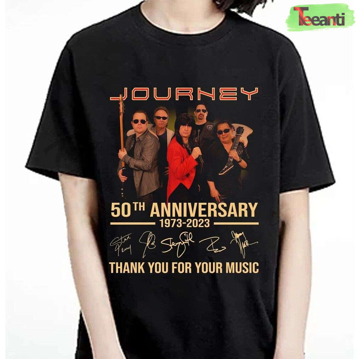 Journey 50Th Anniversary Journey Rock Band Favorite T-Shirt - Bluefink