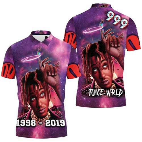 Juice Wrld 999 Angel Ring Legend Never Die Toon 3D All Over Print Polo ...